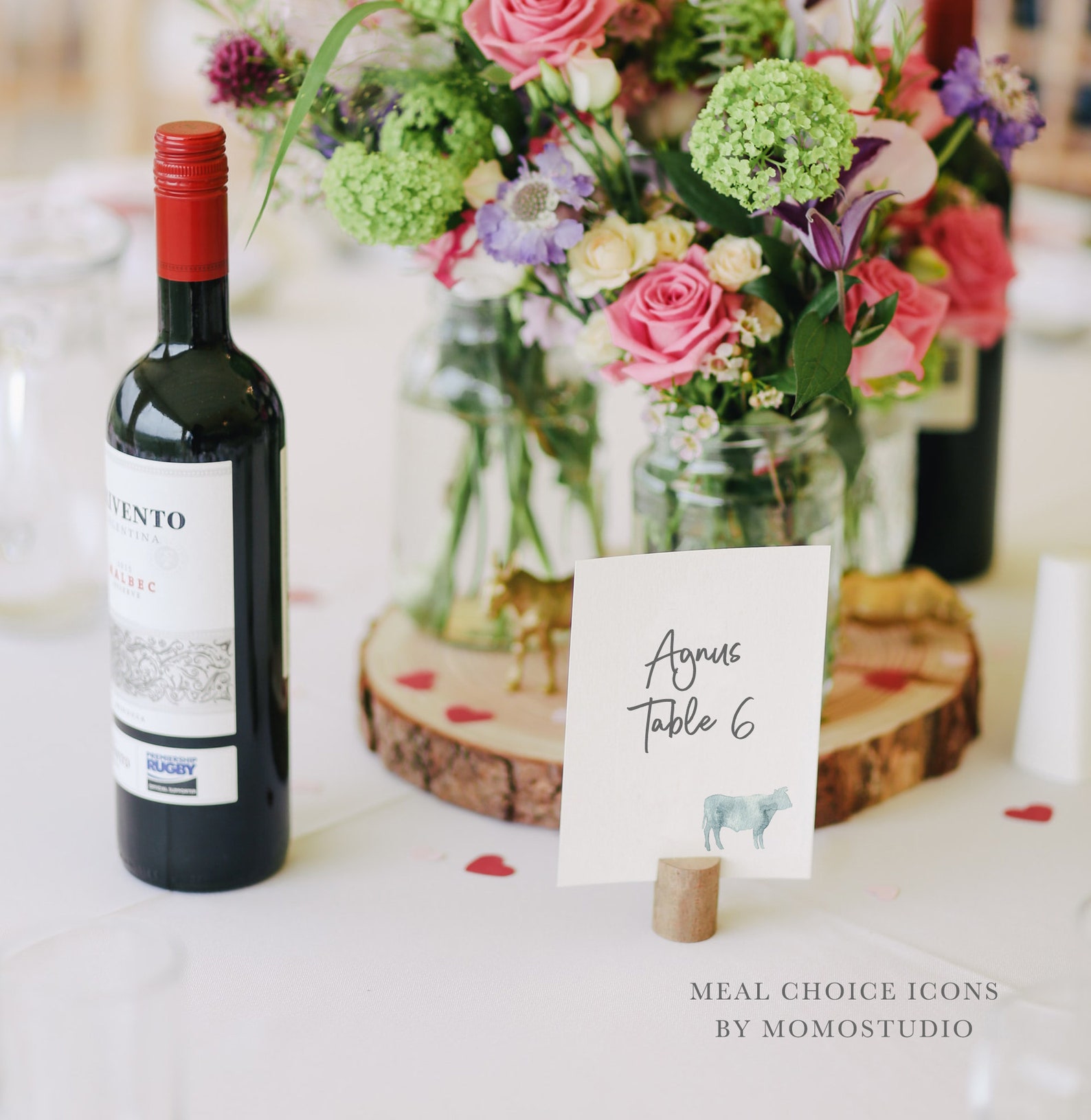 Watercolor MEAL CHOICE Icons for RSVP Cards Place Cards Beef - Etsy