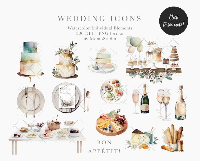 Boho Wedding Icon Wedding Event Timeline Clipart Schedule of - Etsy