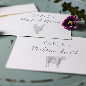 Watercolor MEAL CHOICE Icons for RSVP Cards Place Cards Beef Vegetables ...