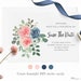 Watercolor BLUSH NAVY Florals Clipart: Spring Greenery Florals PNG ...