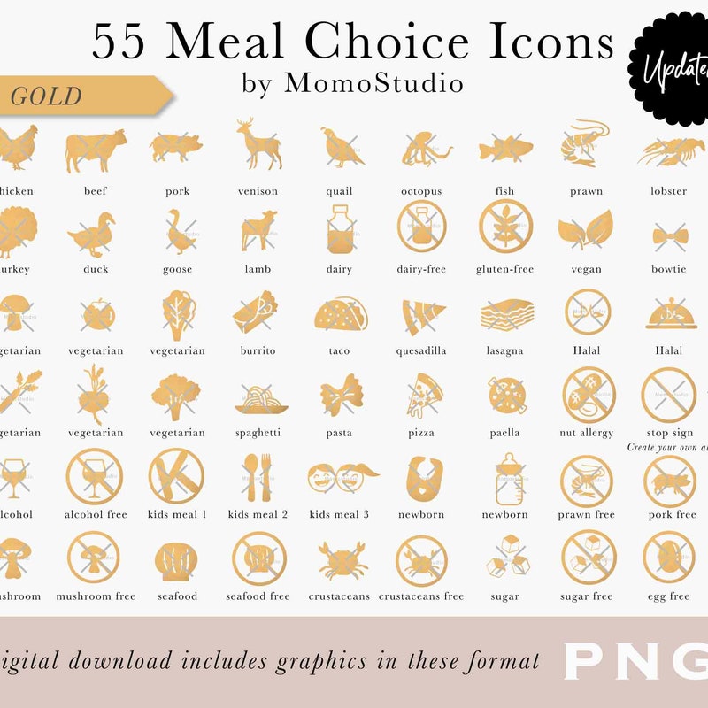 Meal Choice Stickers - Etsy