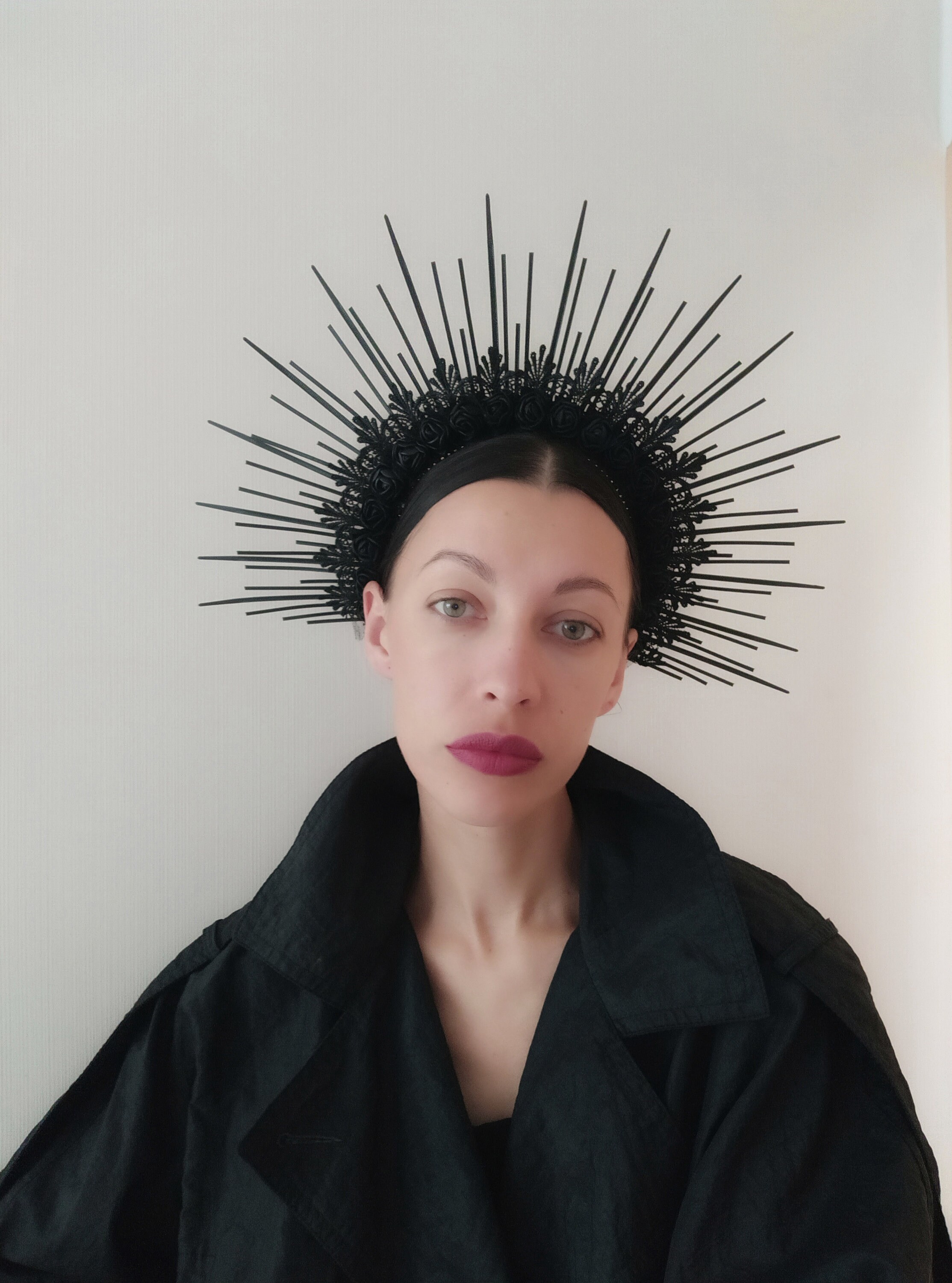 Gothic Crown Witch Crown Halloween Headband Black Halo - Etsy