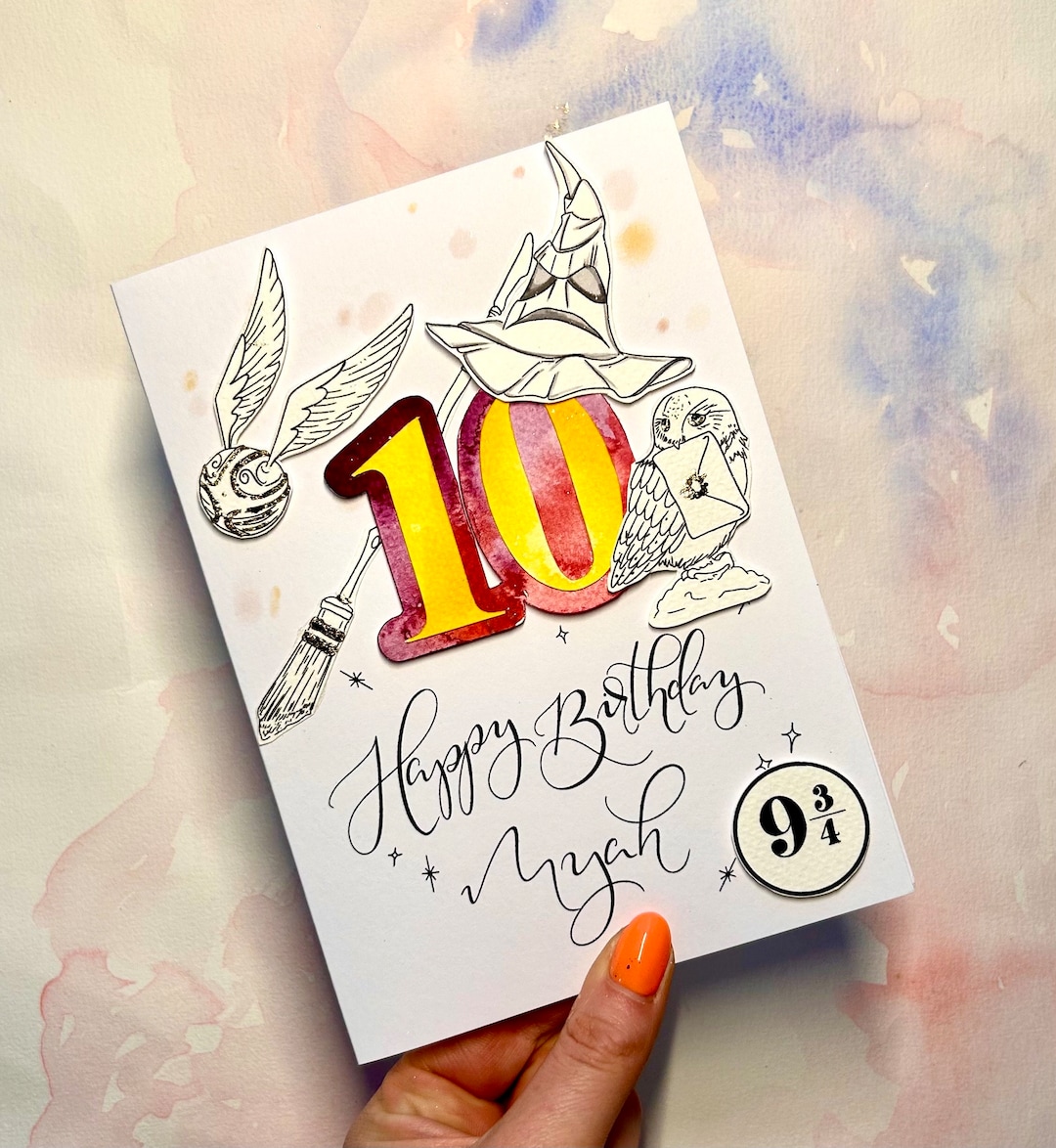Harry Potter Birthday Card | Custom Themed Harry Potter Card | Harry ...