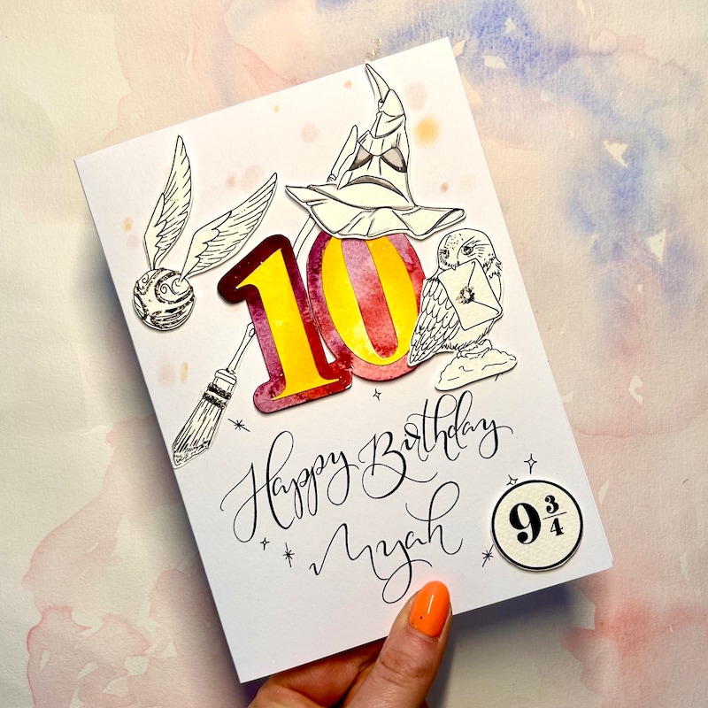 Harry Pottter Birthday Cards - Etsy