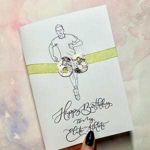 Running Themed Birthday Card With Age | Jogger/runner| Athlete Birthday ...