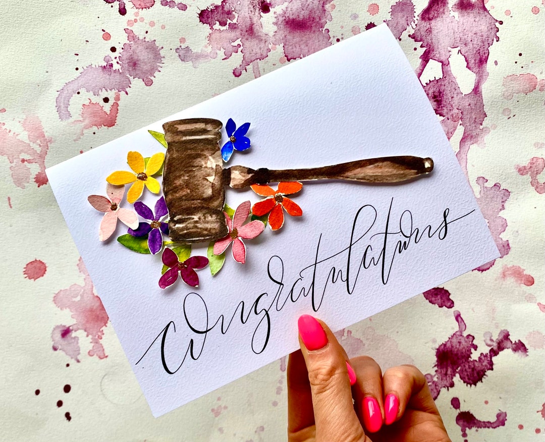 Congratulations Law Graduate | Law School Card | New Judge | Solicitor ...