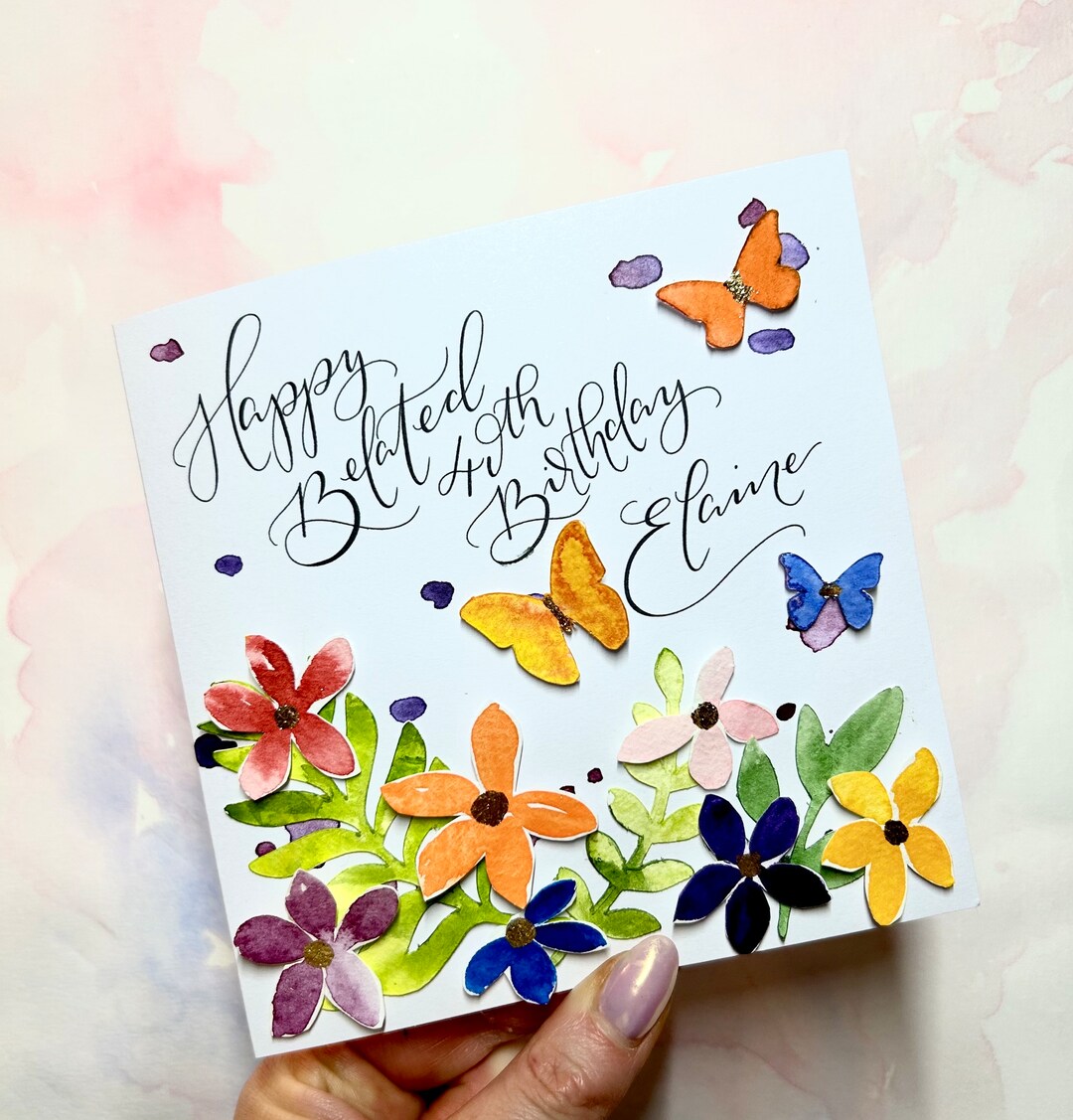 Personalised Birthday Card | Custom Card | Personalised Blank Card ...