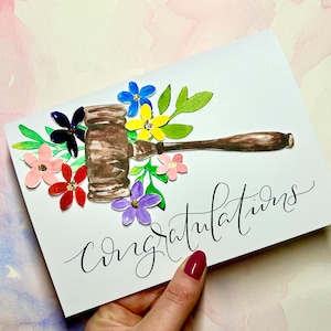 Congratulations Law Graduate | Law School Card | New Judge | Solicitor ...