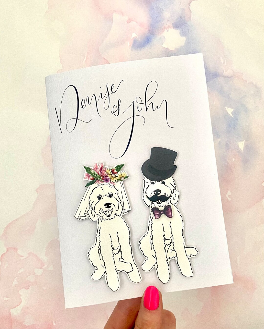 Dog Wedding Labradoodle/cavapoo/cockapoo Personalised Dog - Etsy