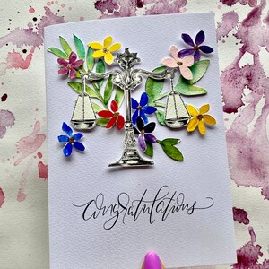 Congratulations Scales of Justice Card Graduate Judge Card - Etsy