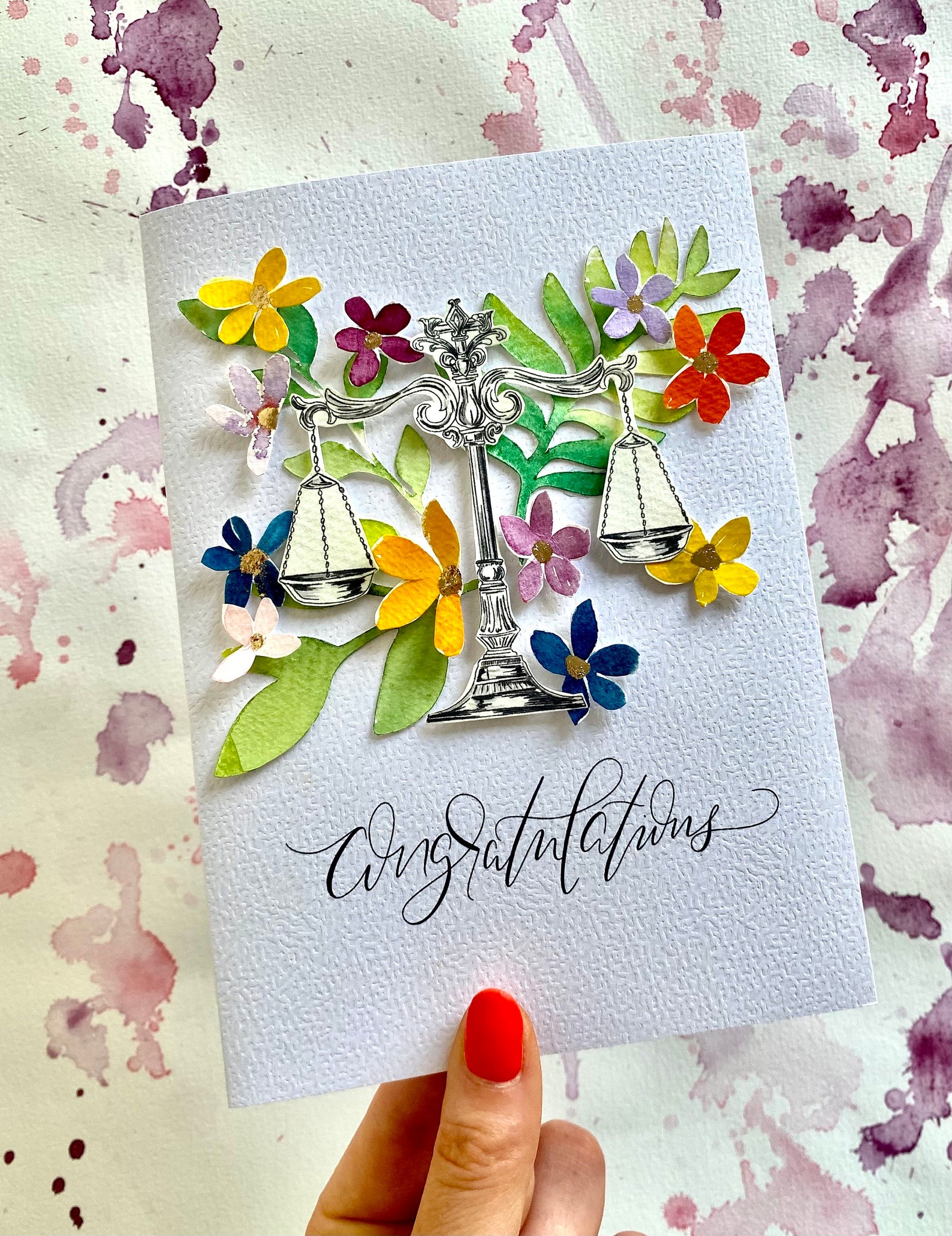 Graduate Congratulations Scales of Justice Card Judge Card Solicitor ...