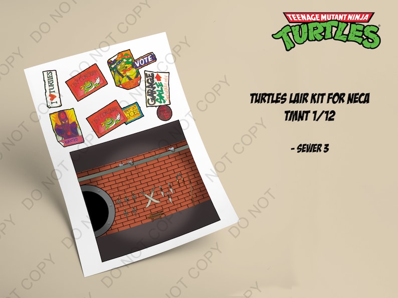 Turtles Lair Kit for Neca Teenage Mutant Ninja Turtles 1/12 - Etsy