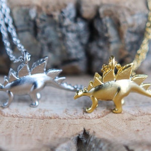 Dinosaur Charm Necklace, T-rex, Stegosaurus, Brontosaurus, Pteranodon ...