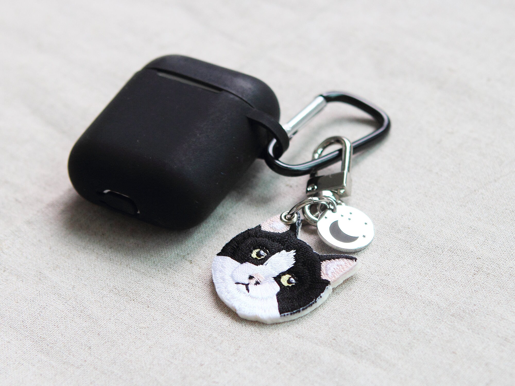 Cute Cat Key Ring Kitten Embroidery Patch Key ring | Etsy