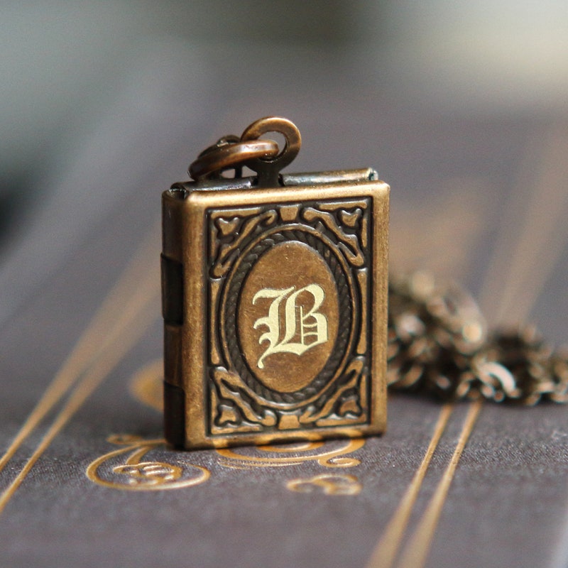 Book Locket - Etsy