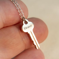 Key Necklace - Etsy