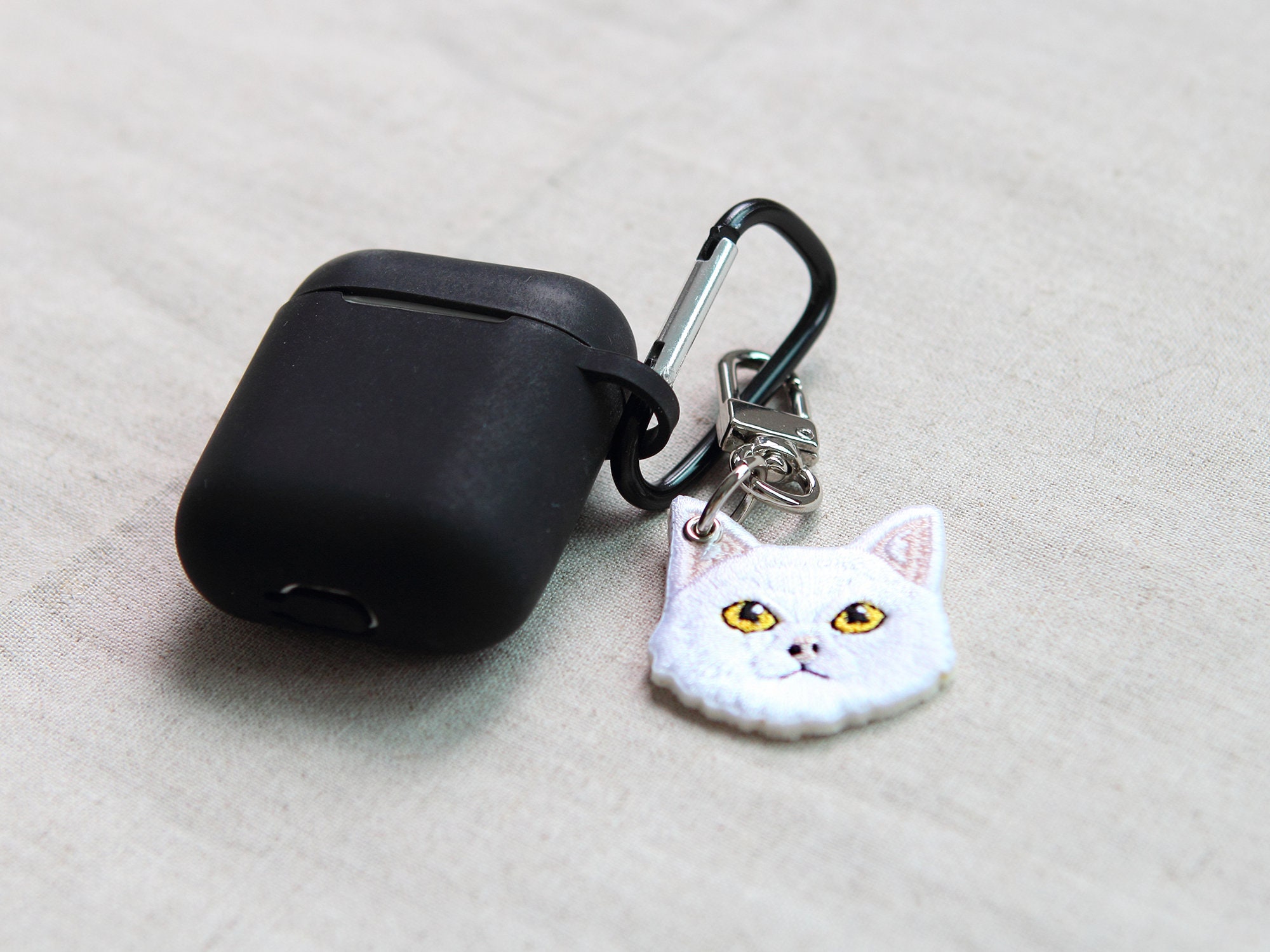 Cute Cat Key Ring Kitten Embroidery Patch Key ring | Etsy