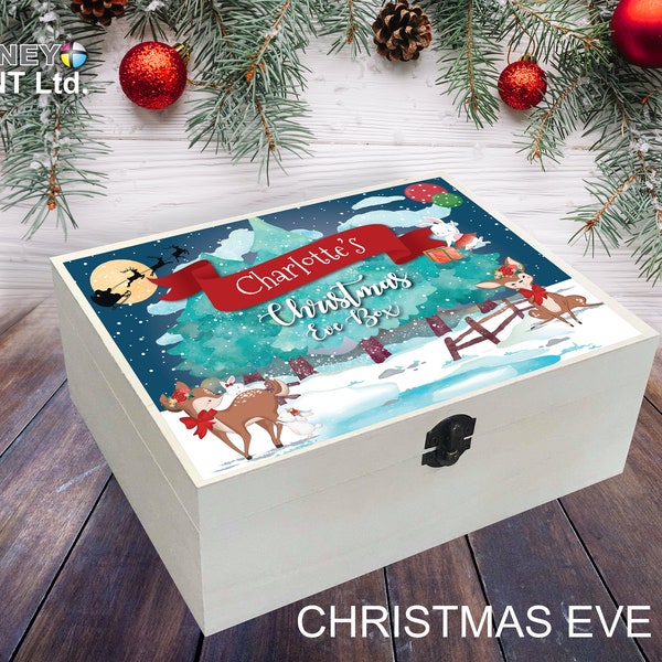 Wooden Christmas Box - Etsy UK