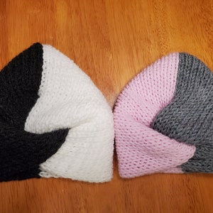 Baby Turban Addi Knitting Machine PATTERN / Newborn Hat Knit Machine ...