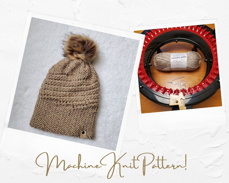 Machine Knit Pattern! Addi Spiral Hat Machine Knit Pattern/ Knitting ...