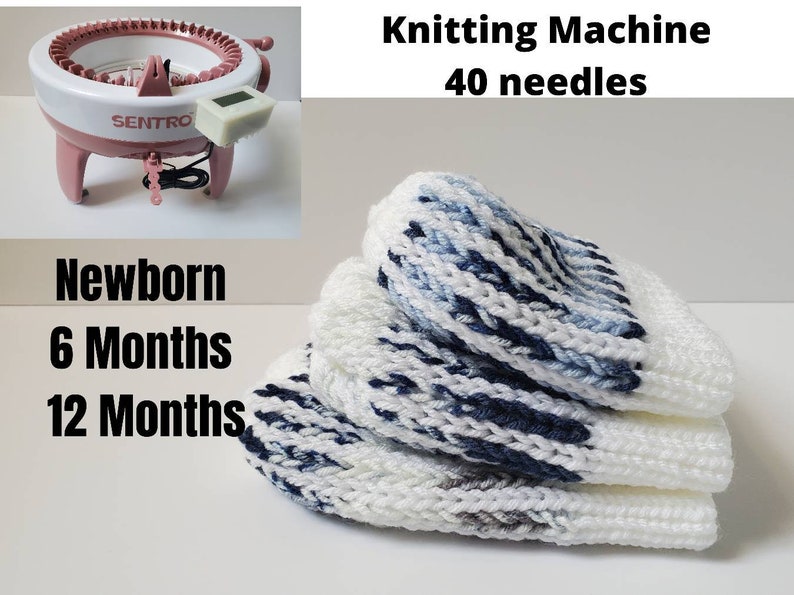 Addi Olympic Hat Machine Knit PATTERN for 40 46 and 48 | Etsy