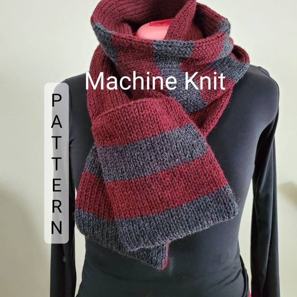 Machine Knit Scarf - Etsy