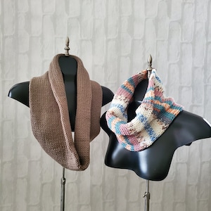 Seamless Infinity Scarf Machine Knit PATTERN / Sentro, Addi Circular ...