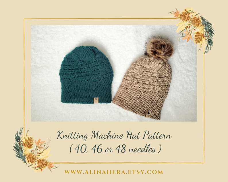 Machine Knit Pattern! Addi Spiral Hat Machine Knit Pattern/ Knitting ...