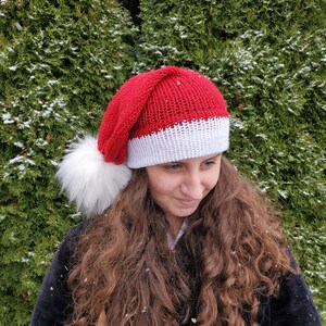 Santa Hat Machine Knit PATTERN / Addi Santa Hat Knitting Machine ...