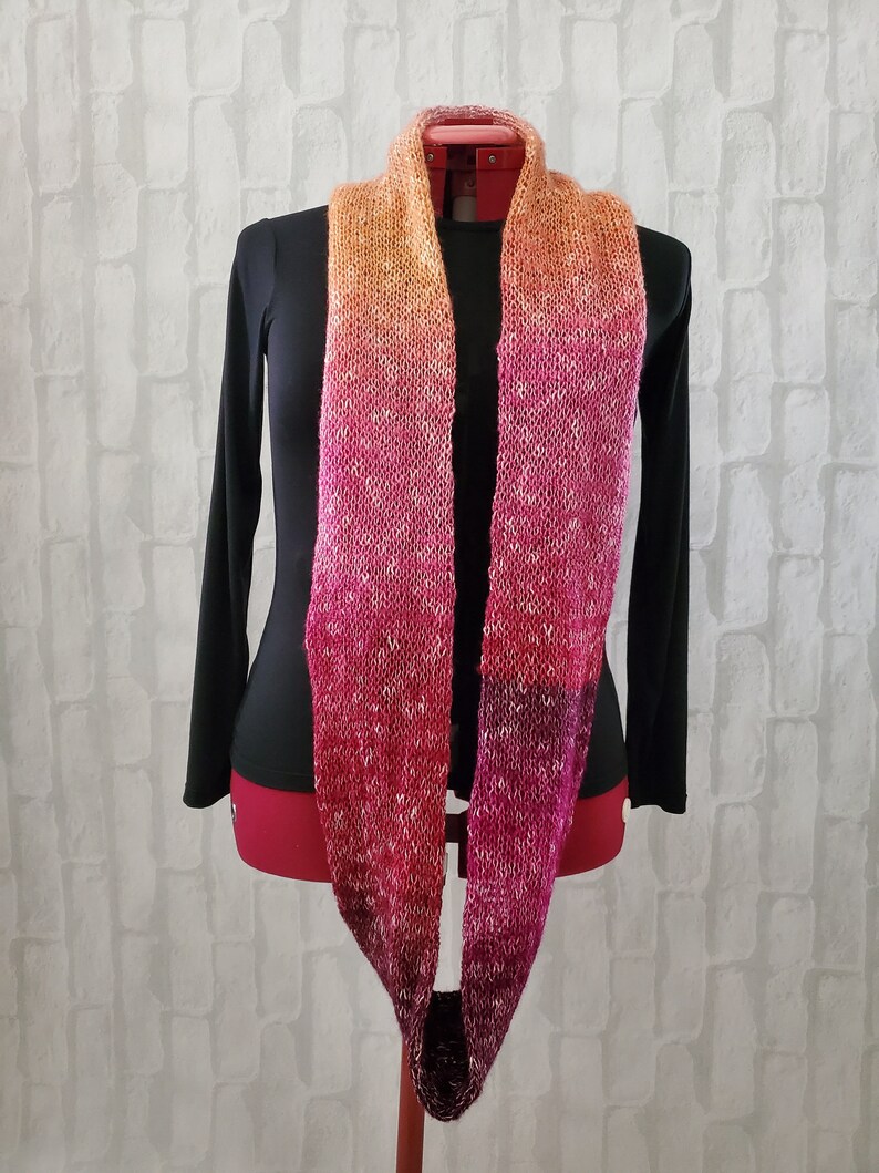 Seamless Infinity Scarf Machine Knit PATTERN / Sentro Addi | Etsy