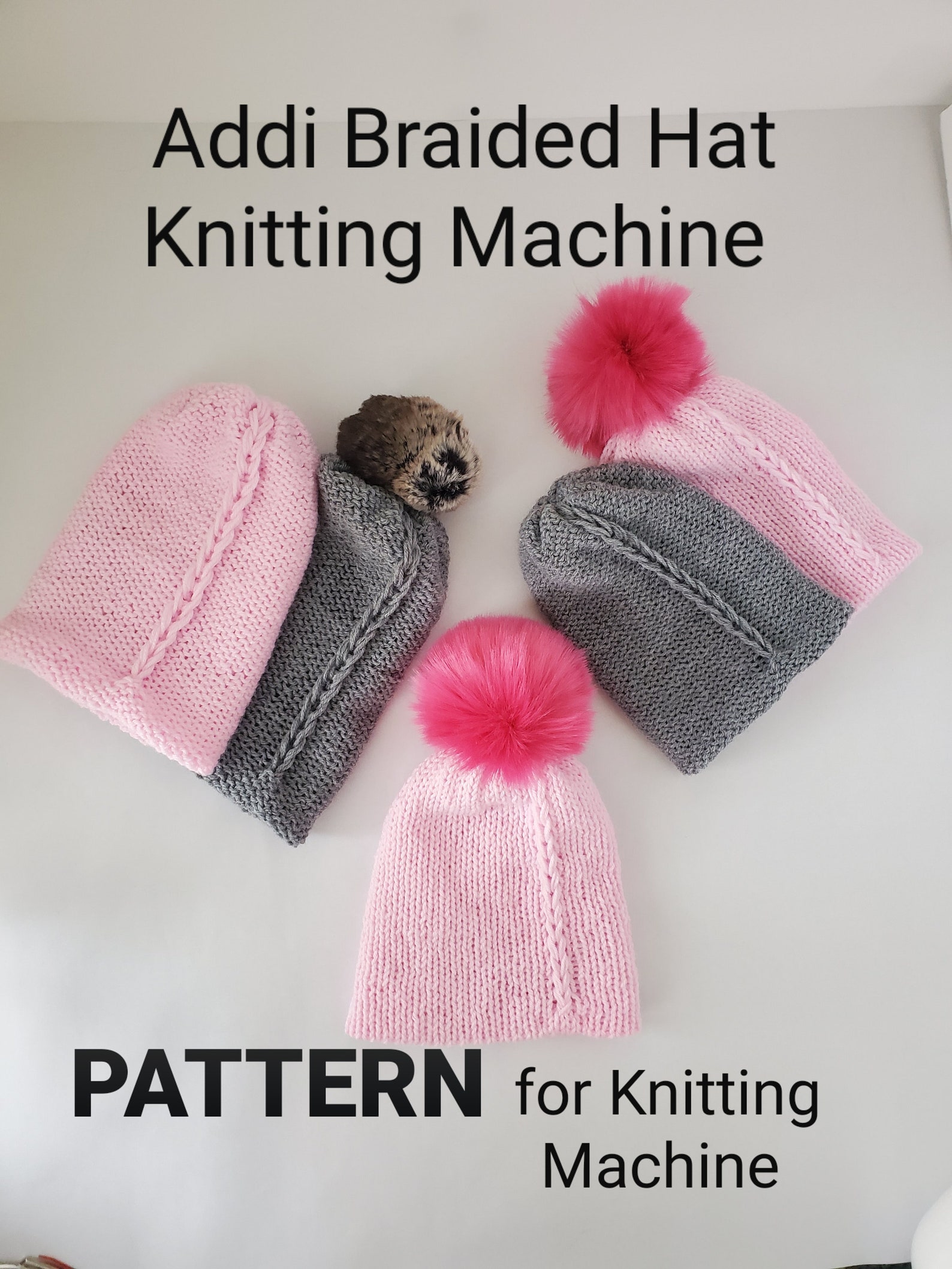 Addi Braided Hat PDF Machine-knitting PATTERN / Addi Express Knitting ...