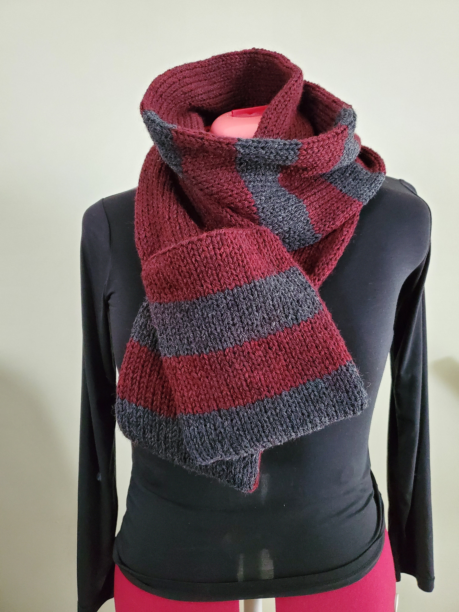 Pocket Scarf Addi Knitting Machine Pattern Sentro Circular | Etsy