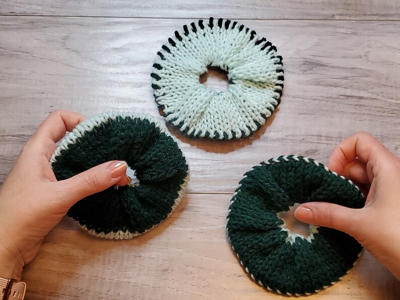 Addi Scrunchies Machine Knit Pattern Sentro Scrunchies - Etsy Canada