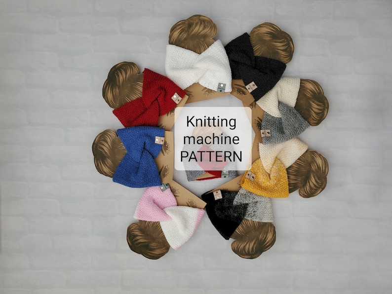Headband Machine Knit Pattern Addi Ear Warmer PATTERN / Addi - Etsy