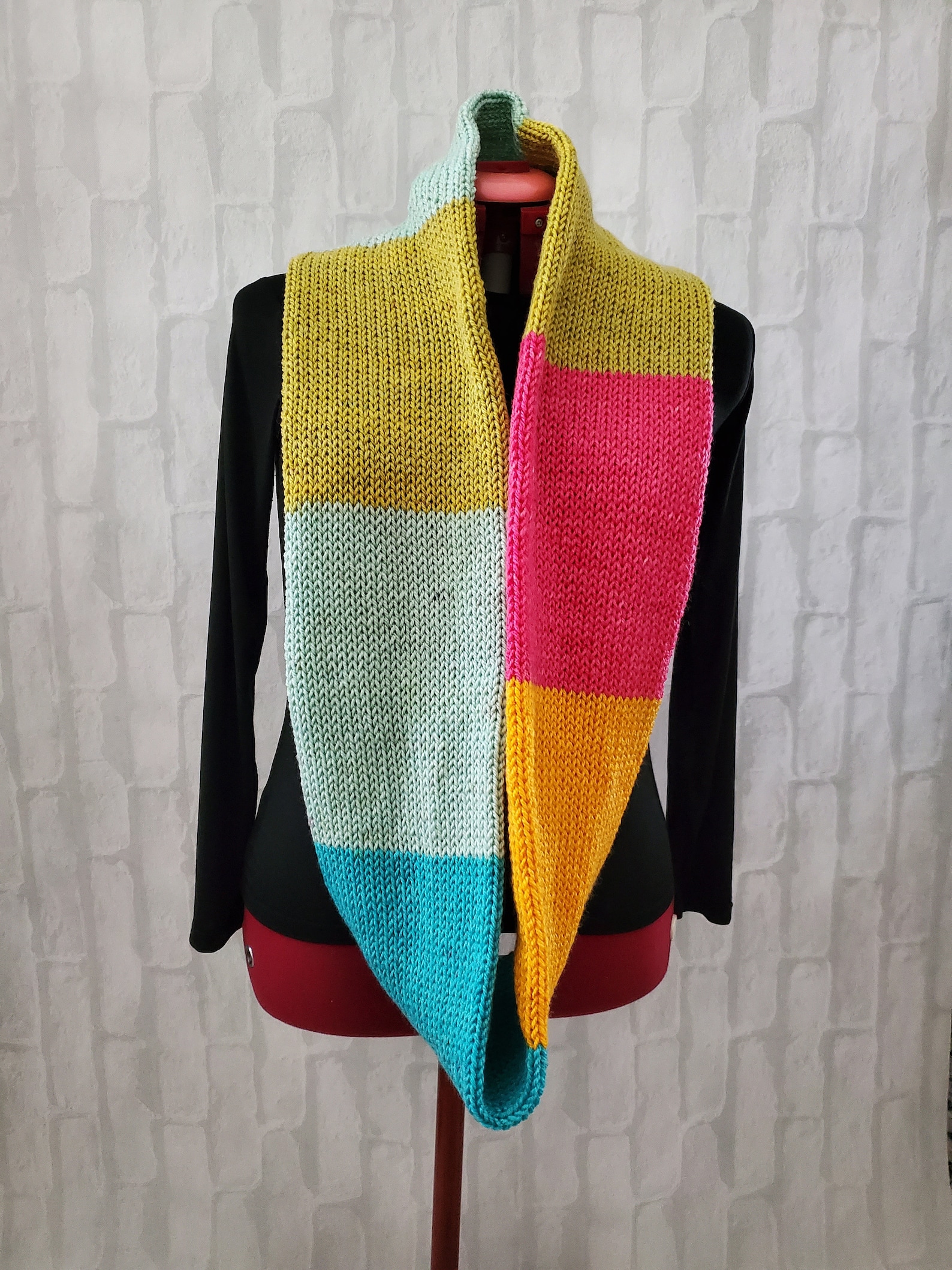 Seamless Infinity Scarf Machine Knit PATTERN / Sentro Addi - Etsy