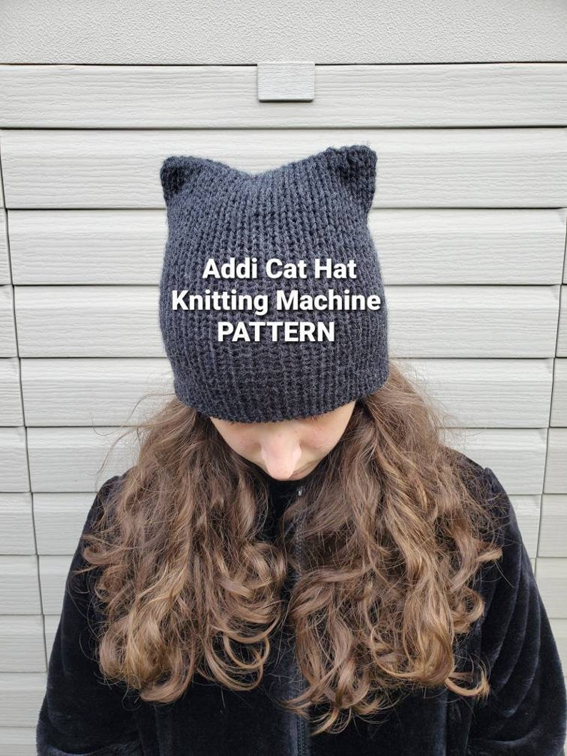 Addi Cat Hat Machine Knit Pattern | Sentro Machine Knitting Pattern ...