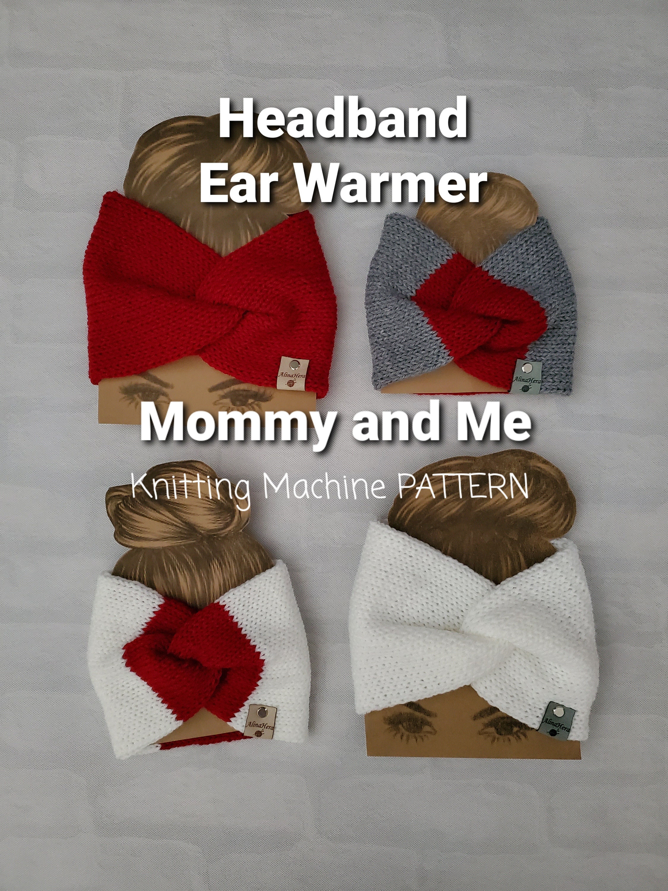 Headband Machine Knit Pattern Addi Ear Warmer PATTERN / Addi - Etsy Canada