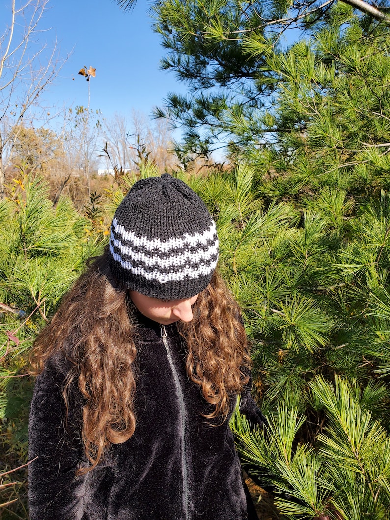 Addi Zig Zag Hat PDF machine-knitting PATTERN / Addi Express | Etsy