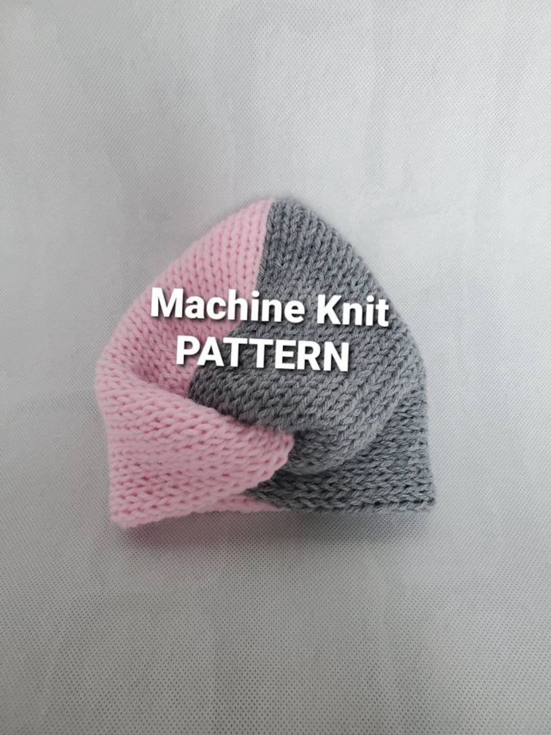 Baby Turban Addi Knitting Machine PATTERN / Newborn Hat Knit Machine ...