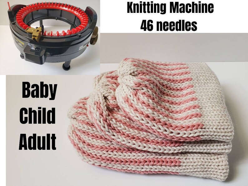 Addi Olympic Hat Machine Knit PATTERN for 40 46 and 48 - Etsy