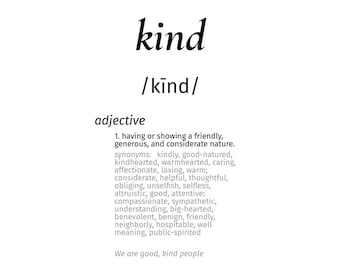 Authentic Word Definition Art Poster | Etsy