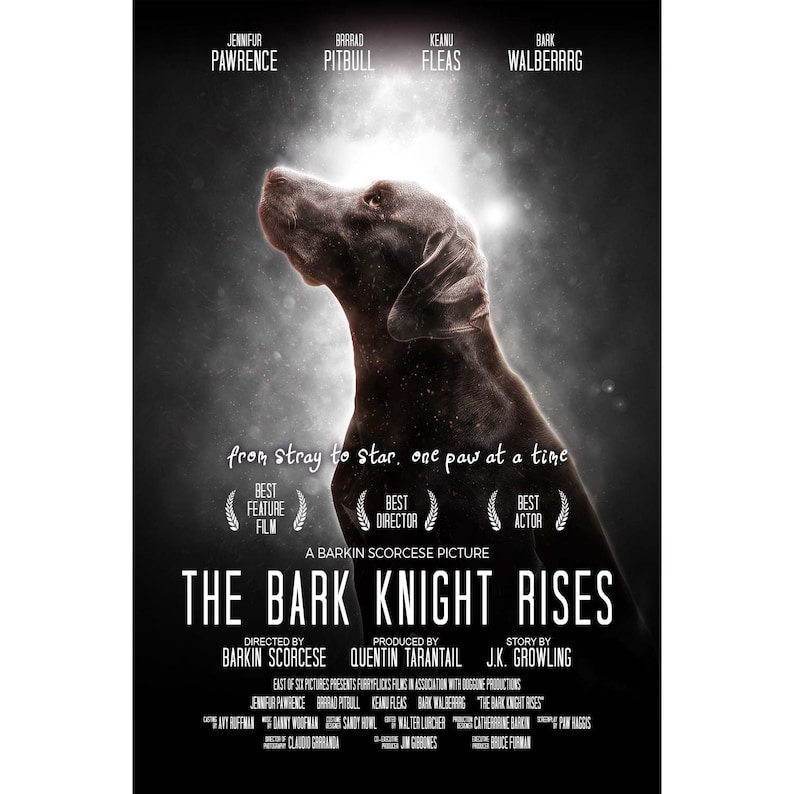 PERSONALIZED Dog Movie Poster Gift | German Shepherd, GSD or Your Dog ...