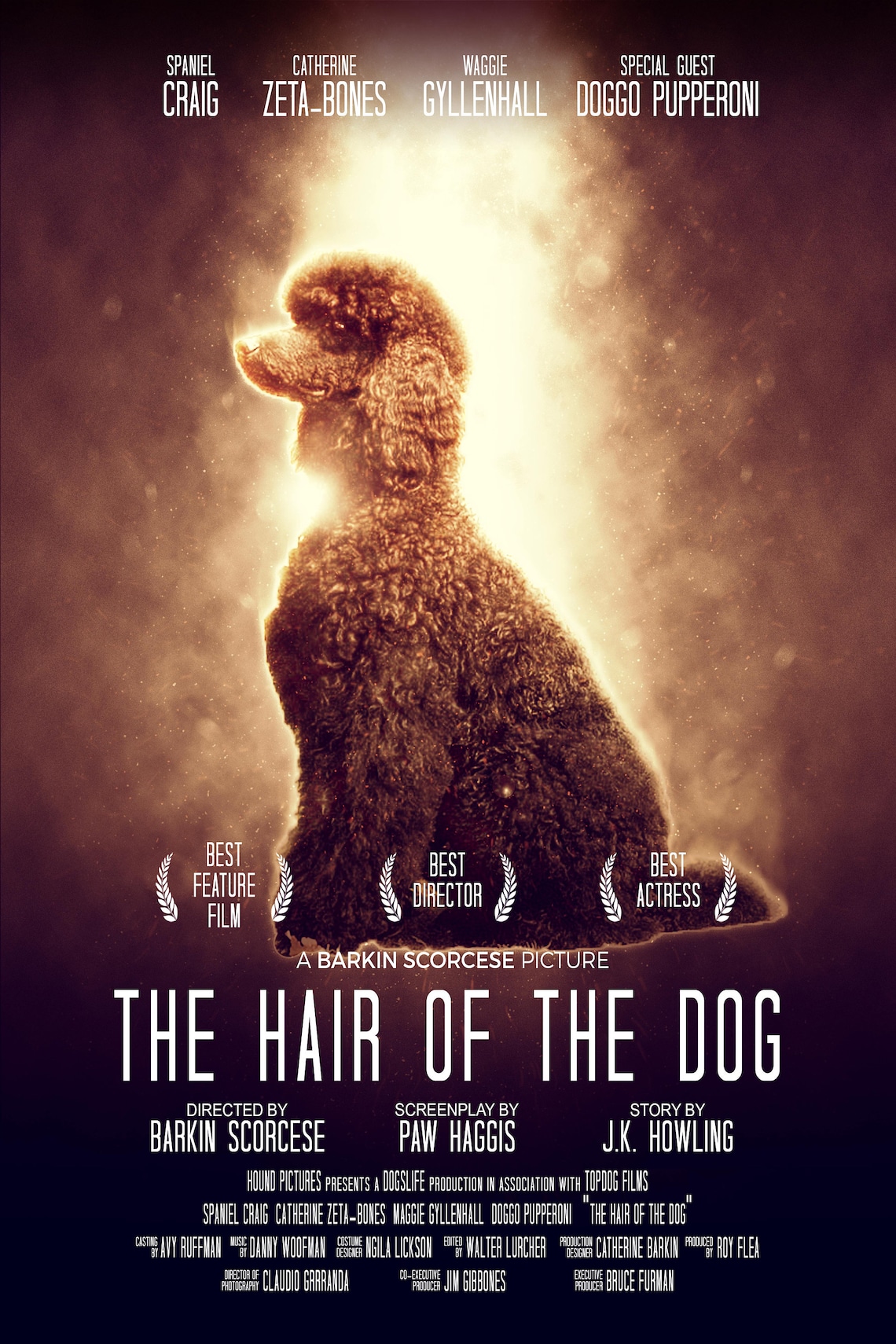CUSTOM Movie Poster Print Your Dog or Pet as a Movie Hero 24x36 or ...
