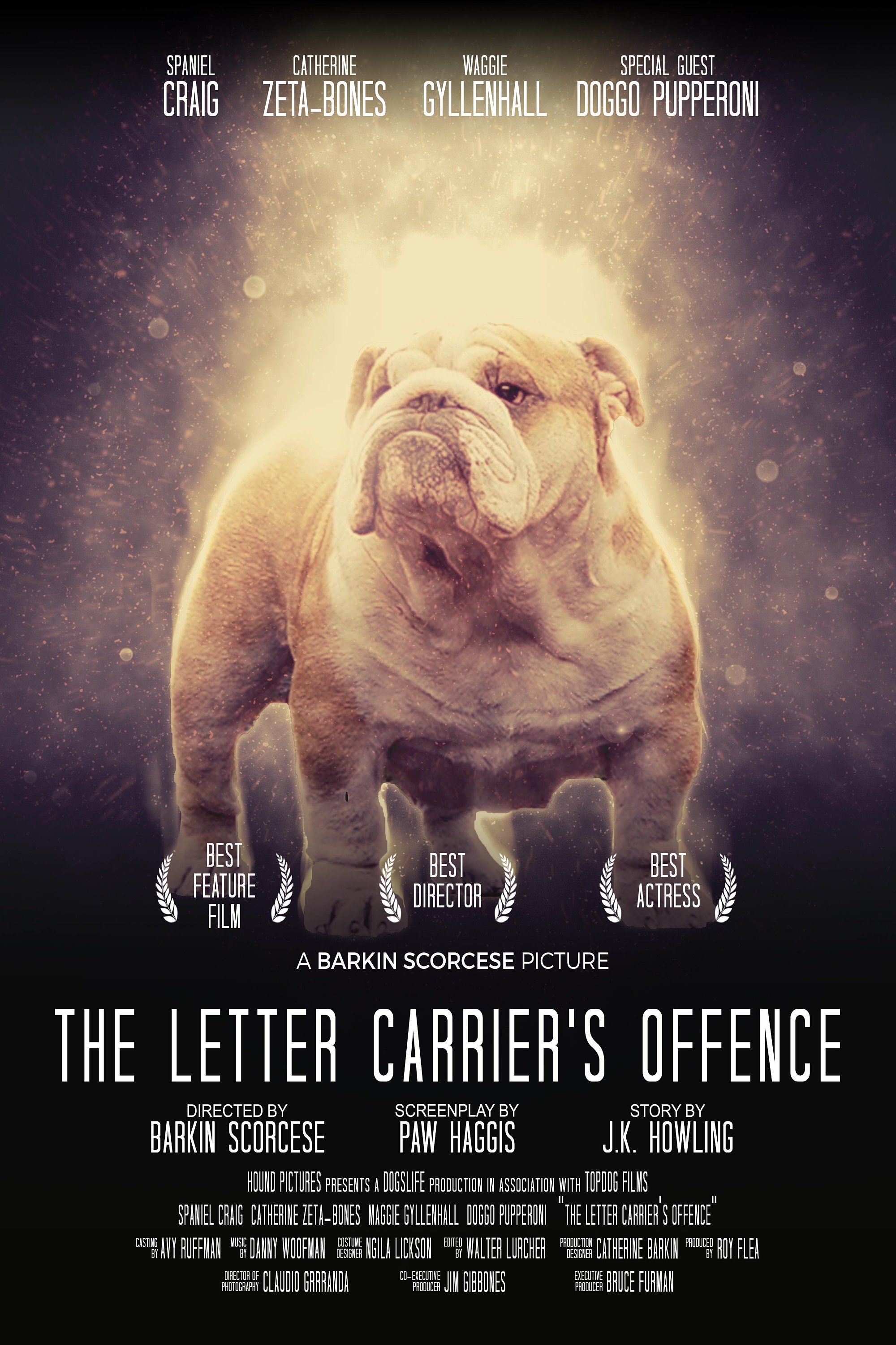 CUSTOM Movie Poster Print | Your Dog or Pet as a Movie Hero | 24x36 or ...
