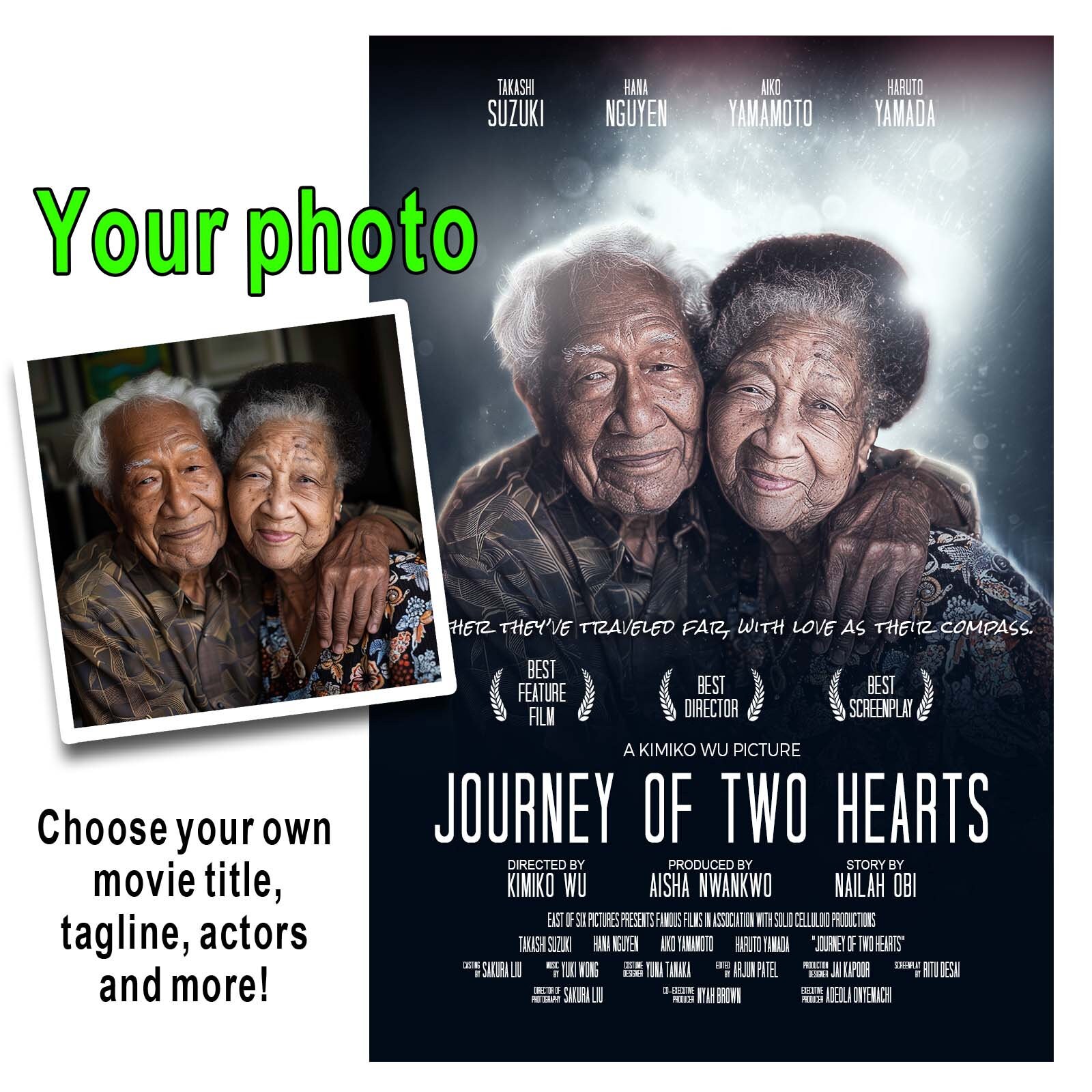 Custom Movie Poster | Printable Download, Personalized Photo Gift ...