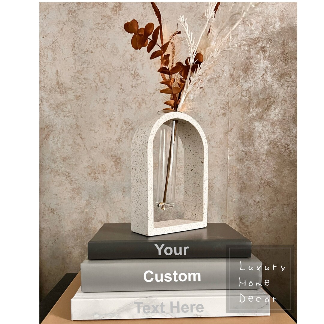 3 Custom Handcraft Display Book Set / Coffee Table Shelf Book Decor ...