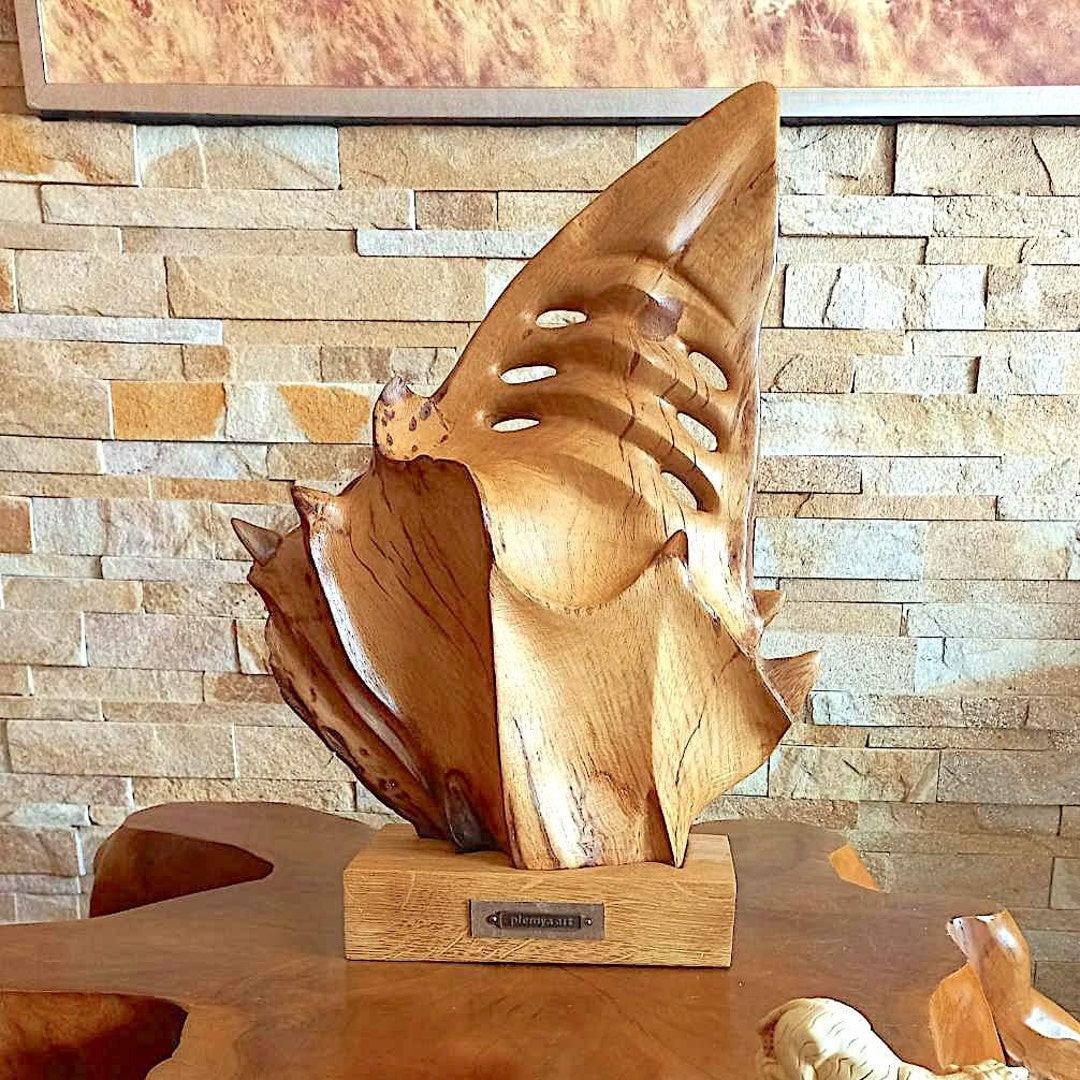 Abstract Sculpture From Old Oak Root.made in Mid Century - Etsy