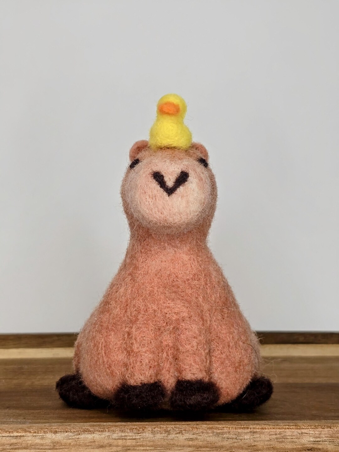 Capybara, Needlefelted Capybara With a Rubber Ducky - Etsy