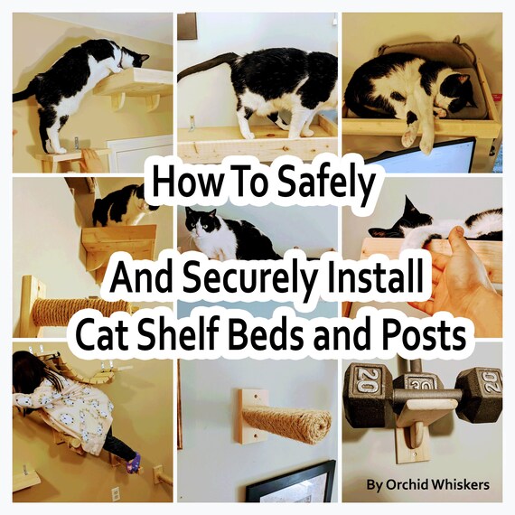 How to Safely and Securely Install Cat Shelf Beds and Posts - Etsy