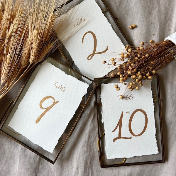 Framed Table Numbers - Etsy